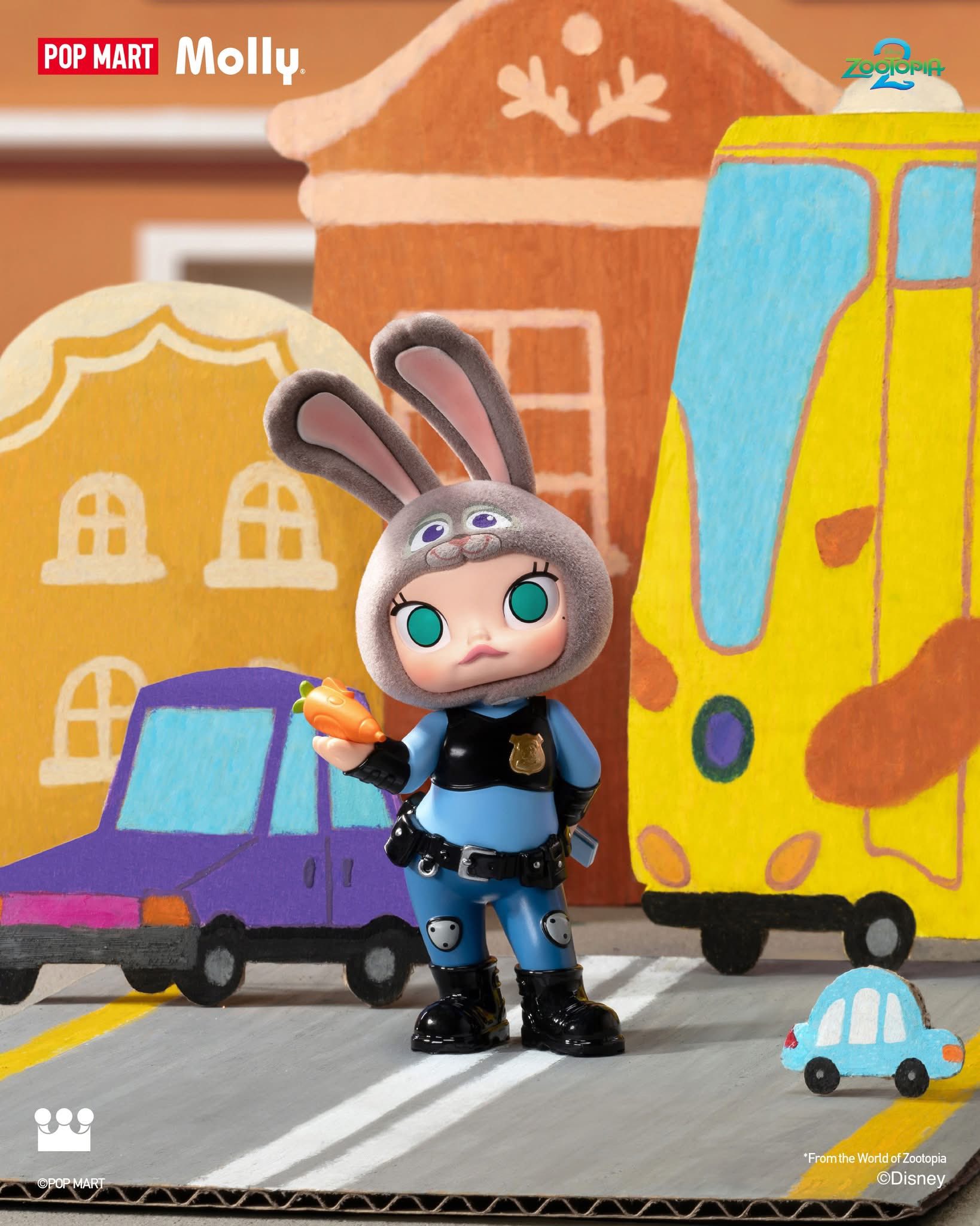 泡泡瑪特POPMART X 動物方城市 推出瘋狂動物城2系列手辦盲盒，經典角色可愛登場！ - oneone宇宙