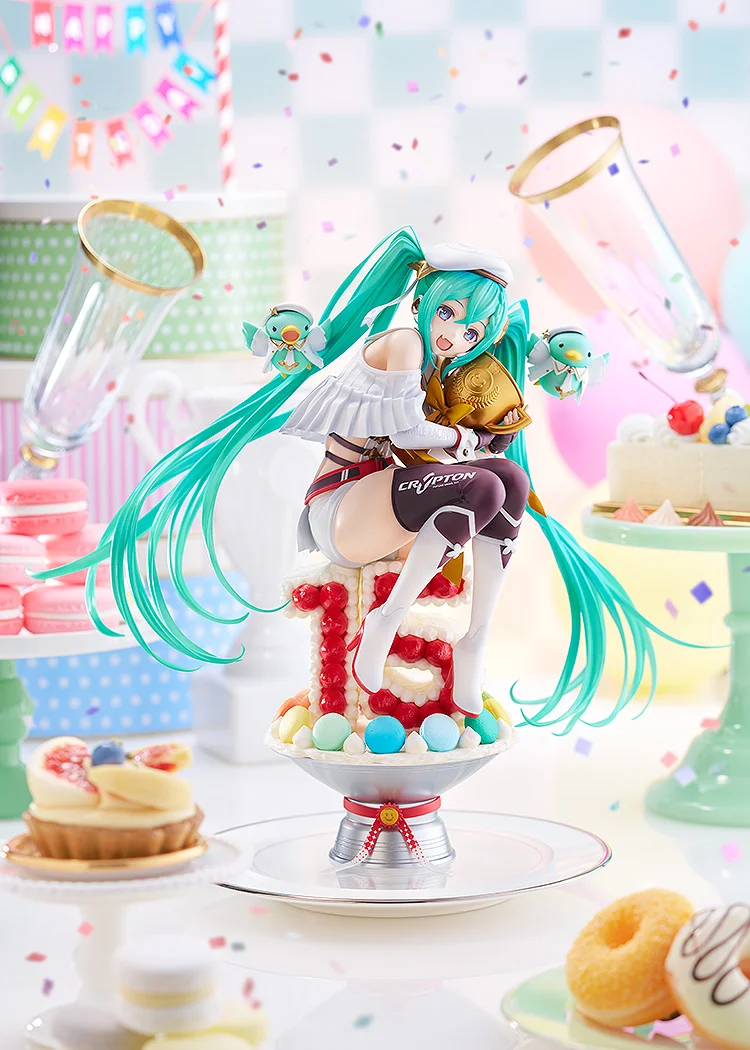初音未來《Racing Miku 2023 15th Anniversary Ver.》模型登場！甜點蛋糕造型×金色獎盃重現15週年慶典可愛爆棚華麗開賣！ - oneone宇宙