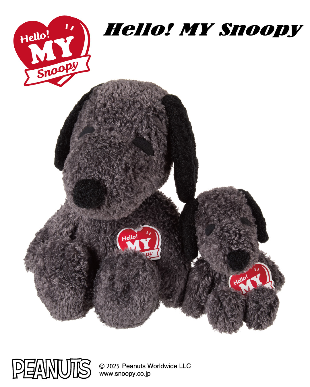 PEANUTS 人氣系列《Hello! MY Snoopy》第二彈「炭灰色查爾科爾史努比」正式登場！先行首發 11/28 有樂町開跑！ - oneone宇宙