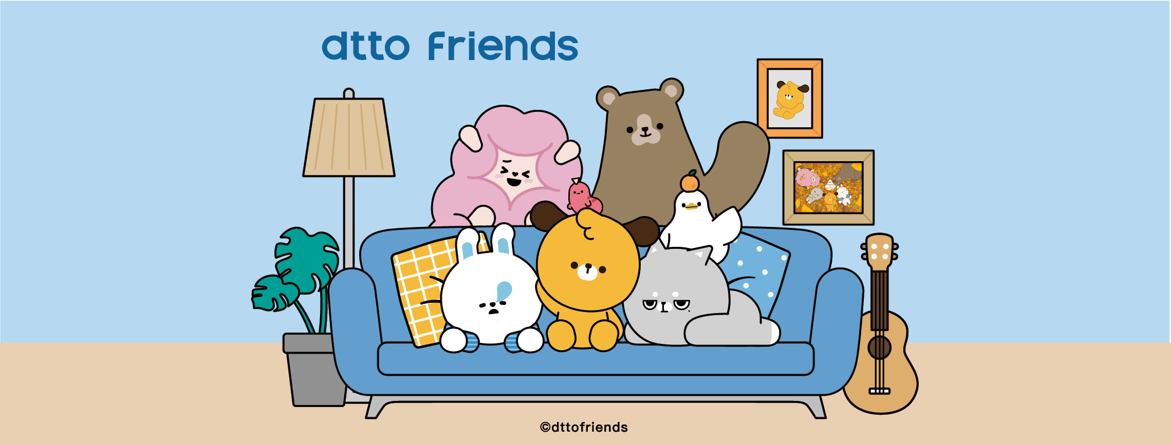 【療癒系萌角來襲】《dtto friends》全員介紹！7大原創角色陪你療癒日常 來自最可愛的Dcard代表團量身打造 - oneone宇宙