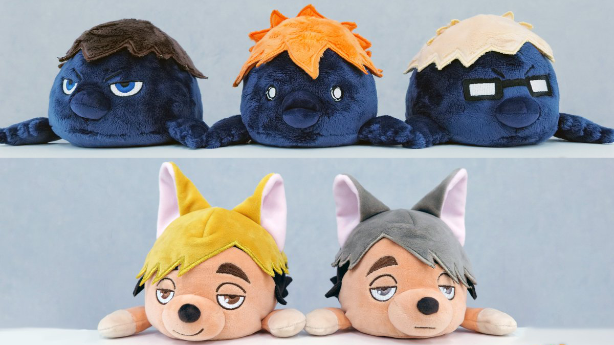 《排球少年！！》「ふんばるず絨毛娃娃」系列新成員登場！狼型與烏賊型設計TOHO animation STORE 限定販售 - oneone宇宙