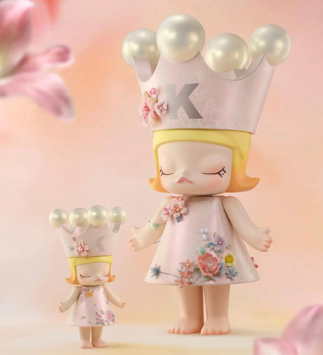 夢幻降臨！泡泡瑪特POPMART MEGA ROYAL MOLLY「漫镘花落・绒」絕美登場，浪漫綻放視覺盛宴 - oneone宇宙